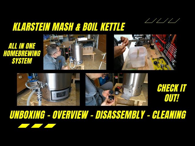 3. Klarstein brauheld brew kettle unboxing, overview, disassembly ...